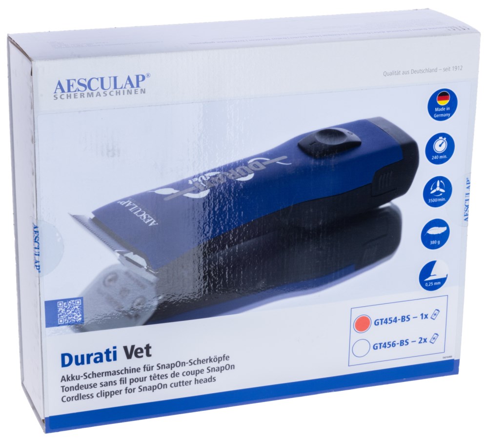 Aesculap Cordless Clipper Durati VE ... - Aesculap